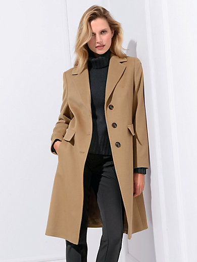 Basler-Wool coat in 100% new milled wool-camel
